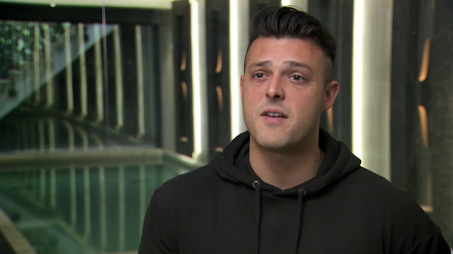 ausCAPS: Lewis Ellis shirtless in The Apprentice UK 15-12 "Interviews"