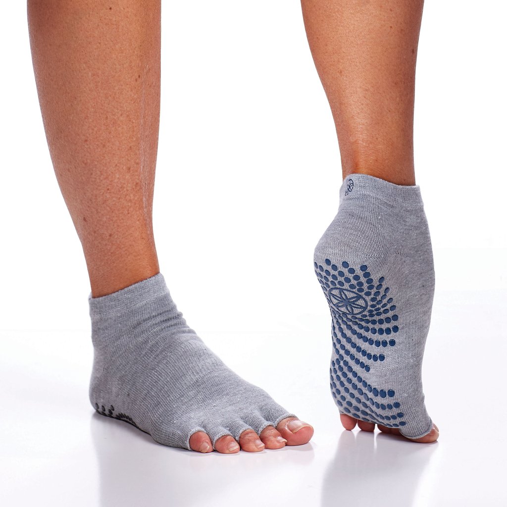Grippy Toeless Yoga Socks 2 Pack