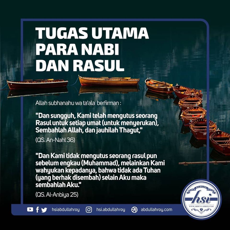 tugas utama para nabi & rasul