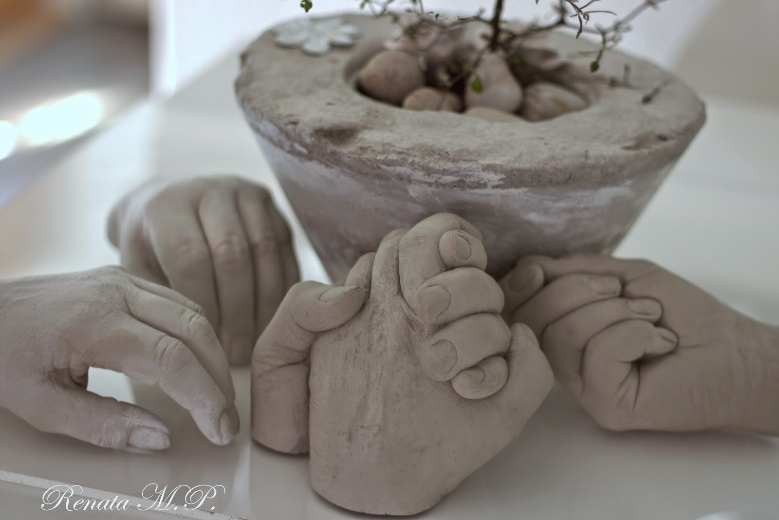 i hverdagen, og andre dage: Gips - beton hånd GALLERI