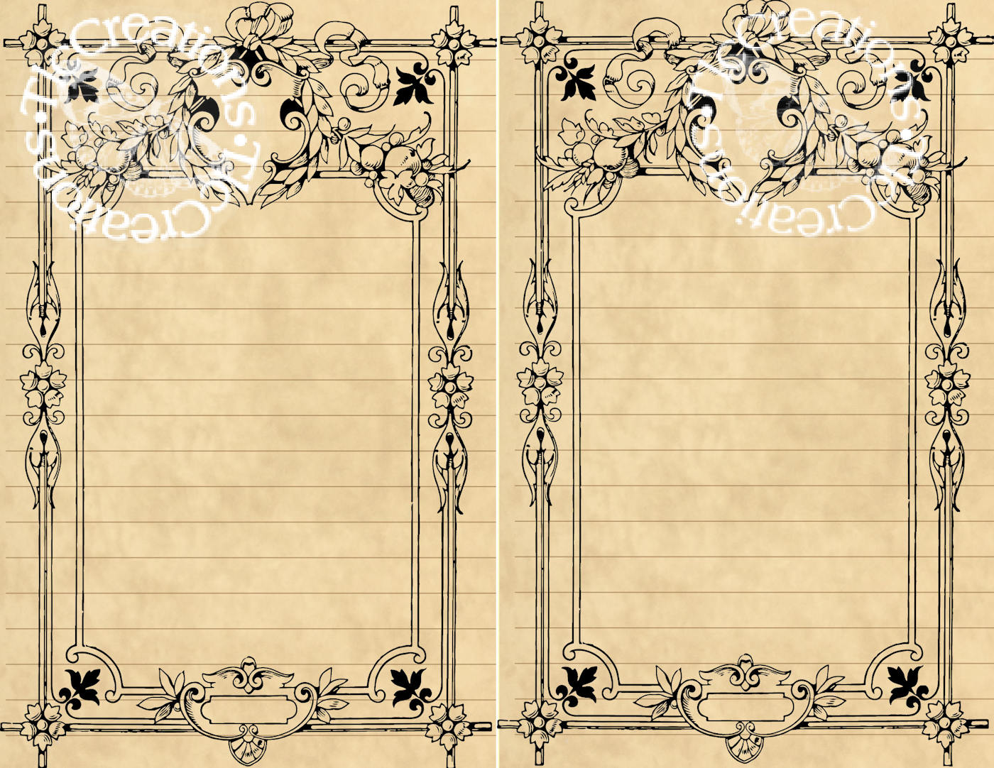 Create with TLC: Just the Basics ........ Vintage Borders....