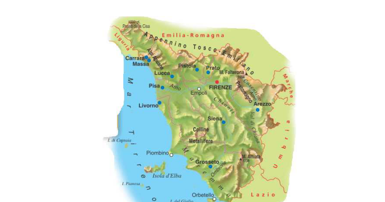 Paradiso delle mappe: Toscana: schema riassuntivo
