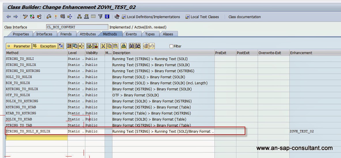 An SAP Consultant: ABAP Enhancement Framework - Class/Interface ...