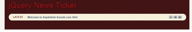 6 jQuery Vertical & Horizontal News Ticker Plugin Examples - ASP.NET,C# ...