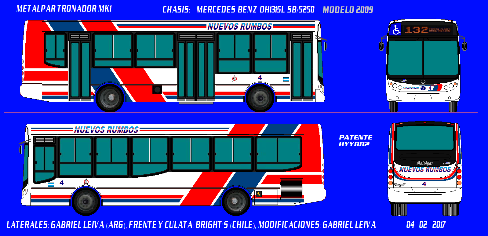VEHÍCULOS EN GENERAL: 832 - LOS METALPAR DE NUEVOS RUMBOS - LÍNEA ...
