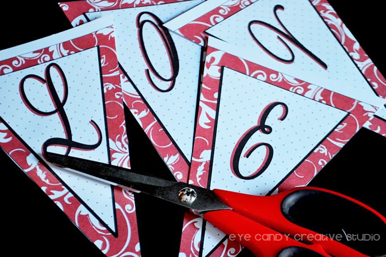 Eye Candy Creative Studio: CRAFT :: DIY Valentines Banner