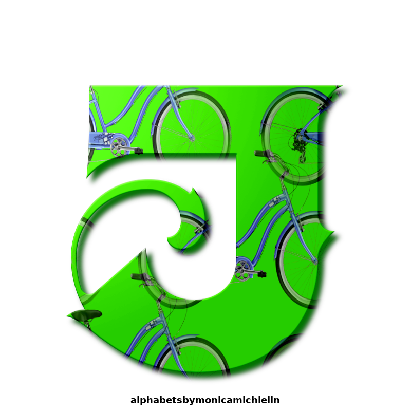 M. Michielin Alphabets: BIKE ALPHABET