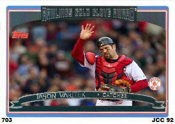 Topps Cards that Never Were: 2006 Topps Jason Varitek Gold Glove