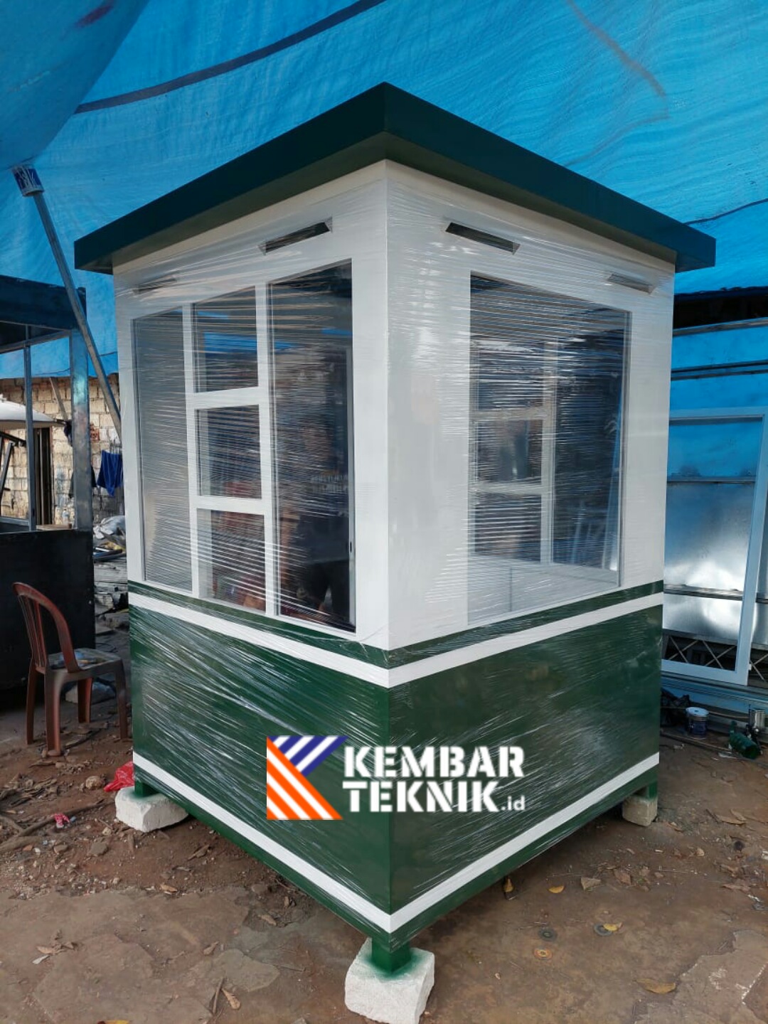 Pos Satpam Model Tertutup/Pos Parkir - Pesanan PT. Jaya Nasional Desain.