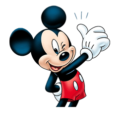 10 STIKER KARTUN MICKEY MOUSE IMUT