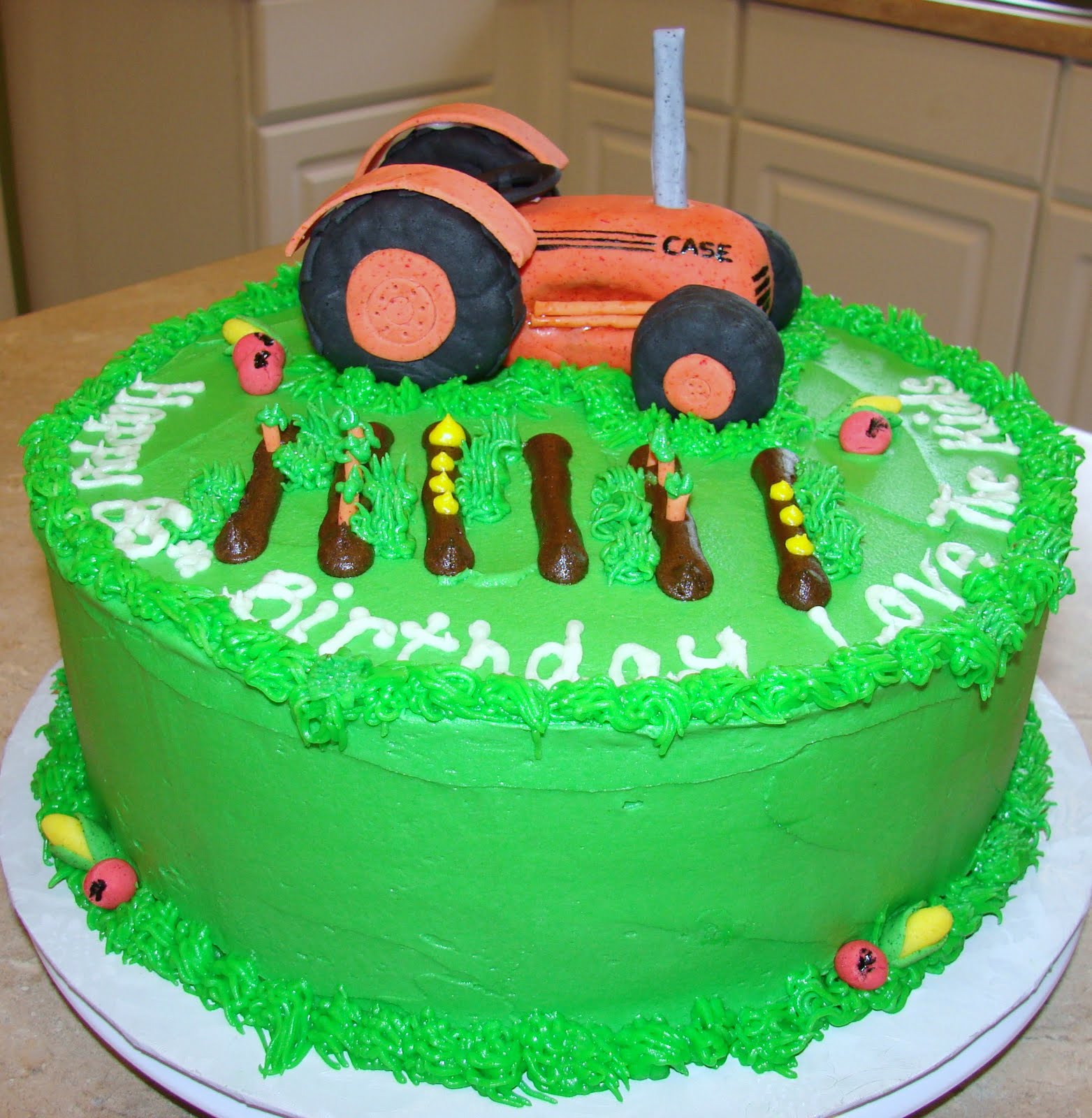 Ipsy Bipsy Bake Shop: Farmer Cake - I am becoming Queen of the Tractors
