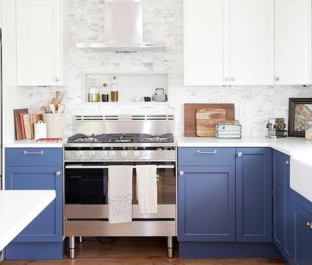 45 Gorgeous Blue And White Kitchen Design Ideas