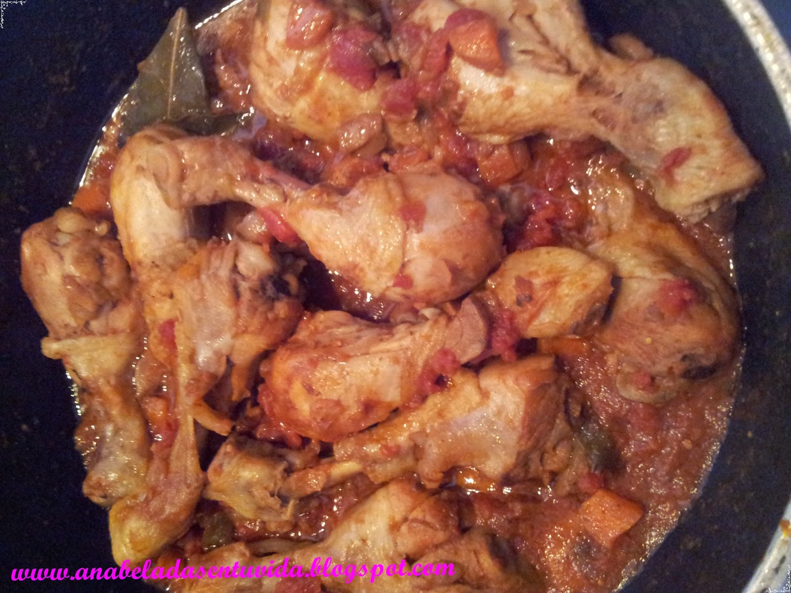 Anabeladas .: RECETA: Muslitos de pollo en salsa de tomate