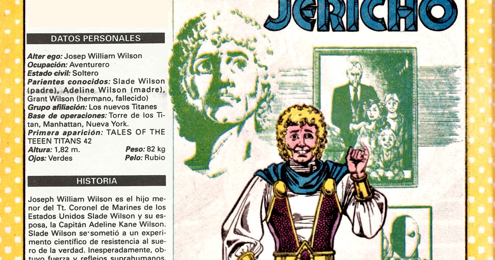 Fichas de Superheroes Marvel y DC: Jerico