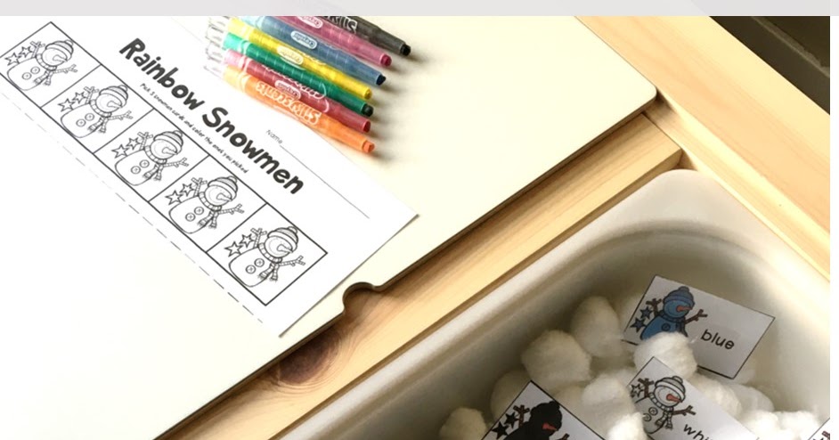 Snowman Color Match | Live, Laugh, I LOVE Kindergarten