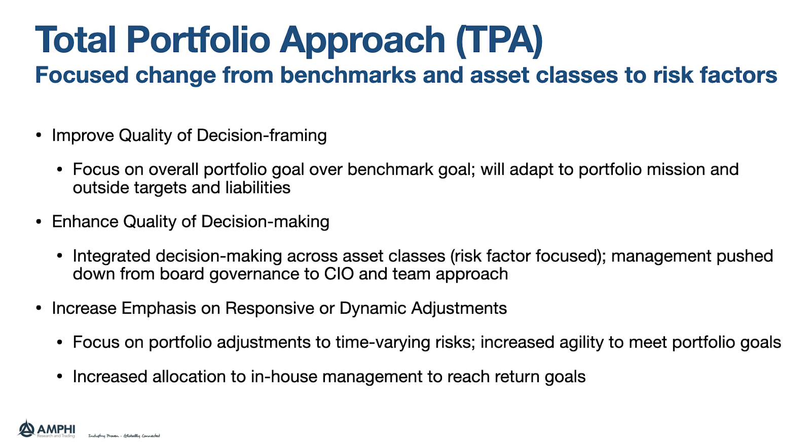 Disciplined Systematic Global Macro Views: Total Portfolio Approach ...