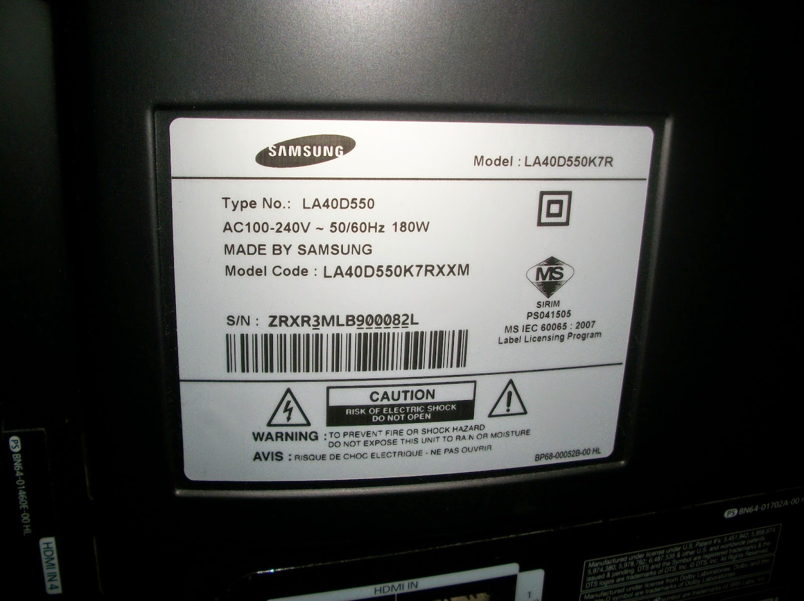 HOSPITAL Electronics TV Repairing And Sparepart: Repair Fix LCD SAMSUNG ...