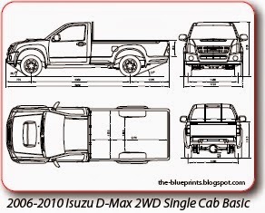 Vector Blueprints - Cars, Trucks, Busses and others: Isuzu - Vector ...