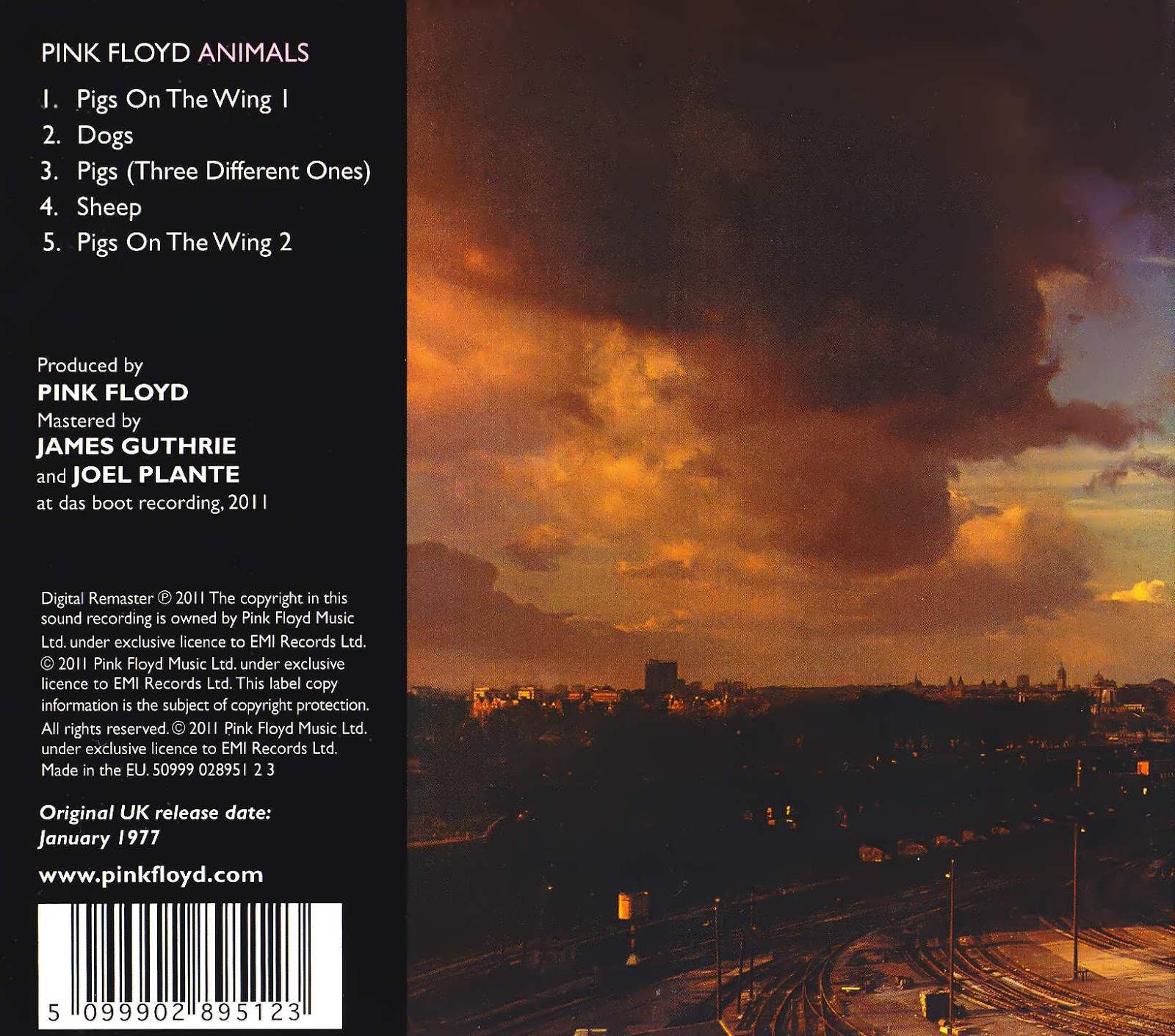 Classic Rock Covers Database: Pink Floyd - Animals (1977)