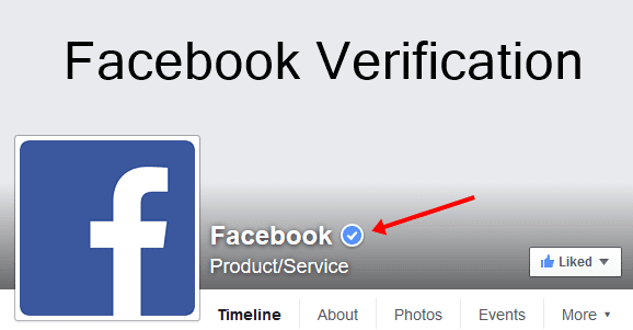 Facebook Verification Badge