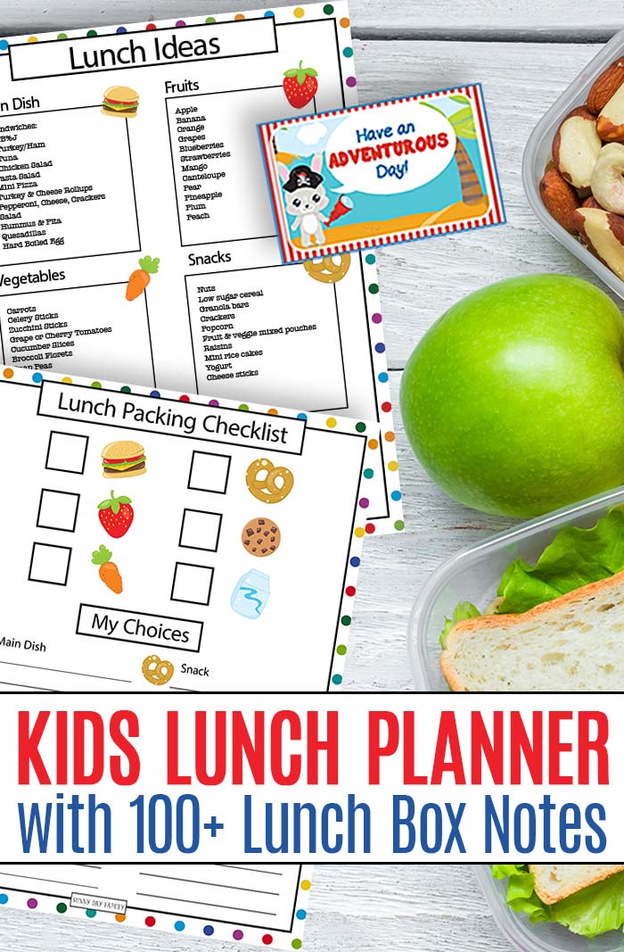 The Ultimate Kids Lunch Planner with 100+ Lunchbox Notes and More ...