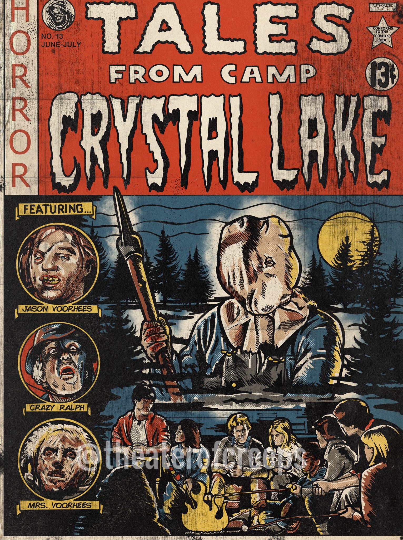 The Horrors of Halloween: EC COMICS Style Artwork of Horror Movies Part 3