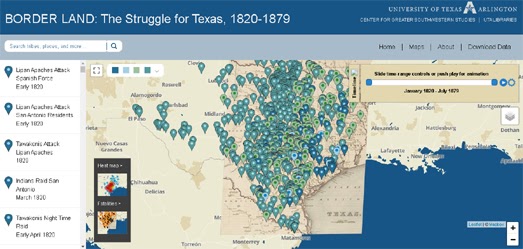 Maps Mania: Violent Conflicts in the Republic of Texas
