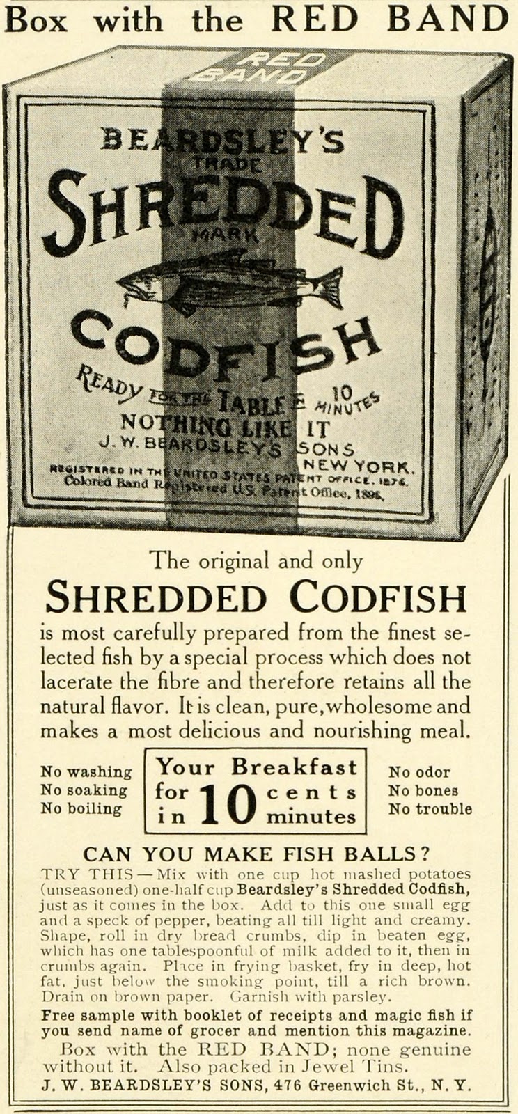 Philly & Stuff: J. W. Beardsley Shredded Cod Fish Flakes