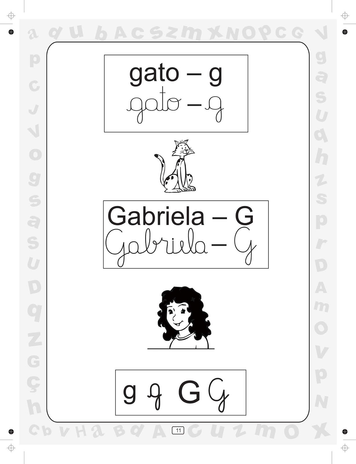 Portuguese alphabet activity ~ Atividade para imprimir