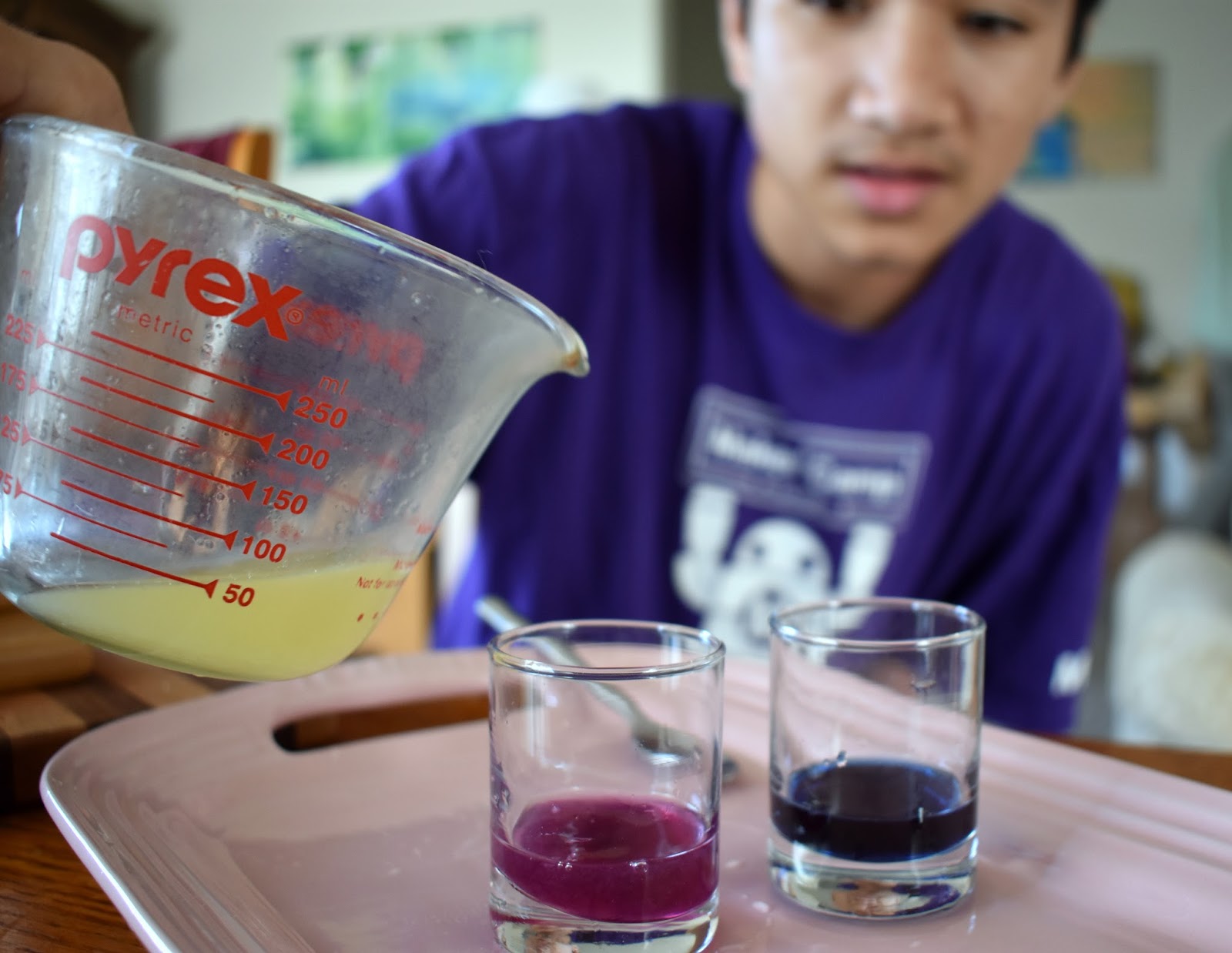 Magical Nam Dok Anchan (Butterfly Pea Flower Lemonade) #ThaiOneOn