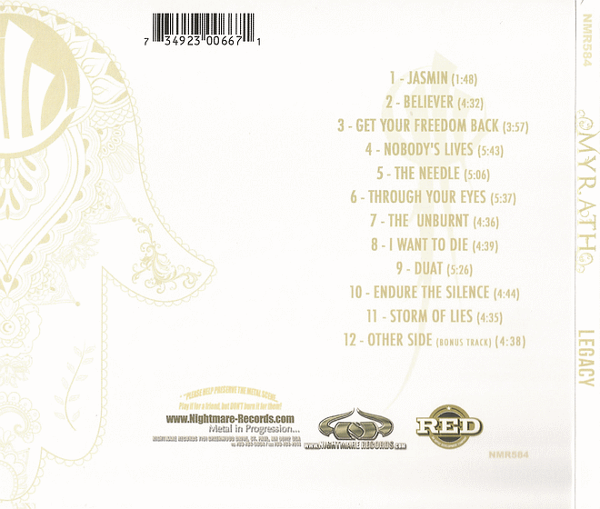 MYRATH – Legacy [Limited Edition digipak +1] (2016) – 0dayrox