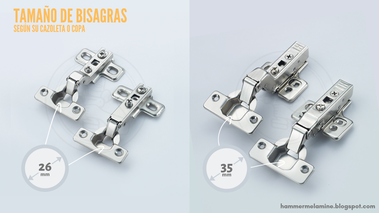 ¿Cómo colocar bisagras en las puertas de melamina?