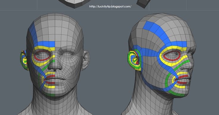 ABC of 3d: Facial Topology Reference for 3d Character Modeling