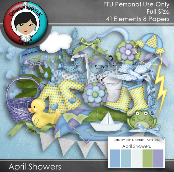 Designs by LK: Freebie :: JRBT April Showers