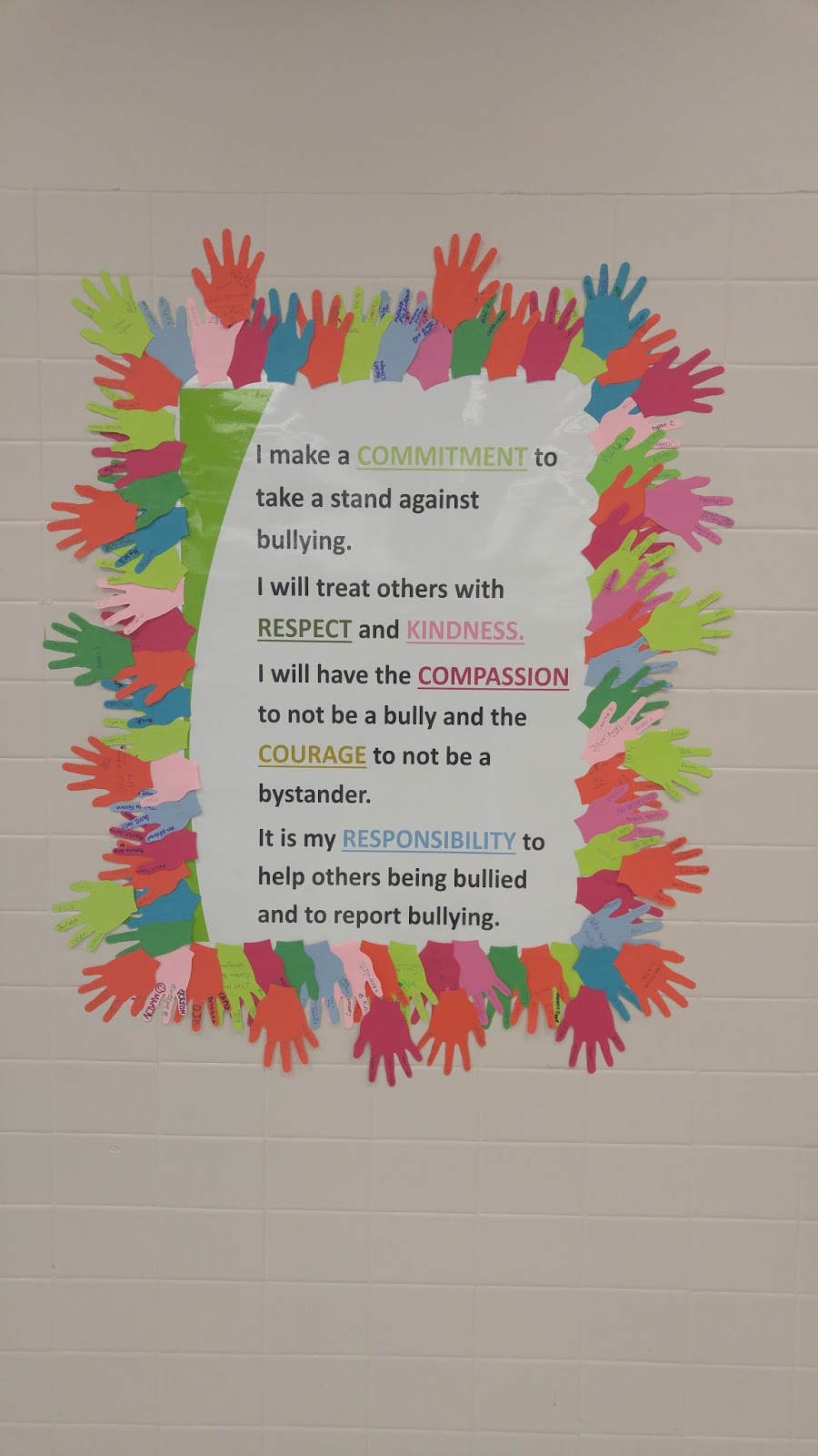 Elementary School Counselors Corner: Yearly Anti-bullying Pledge