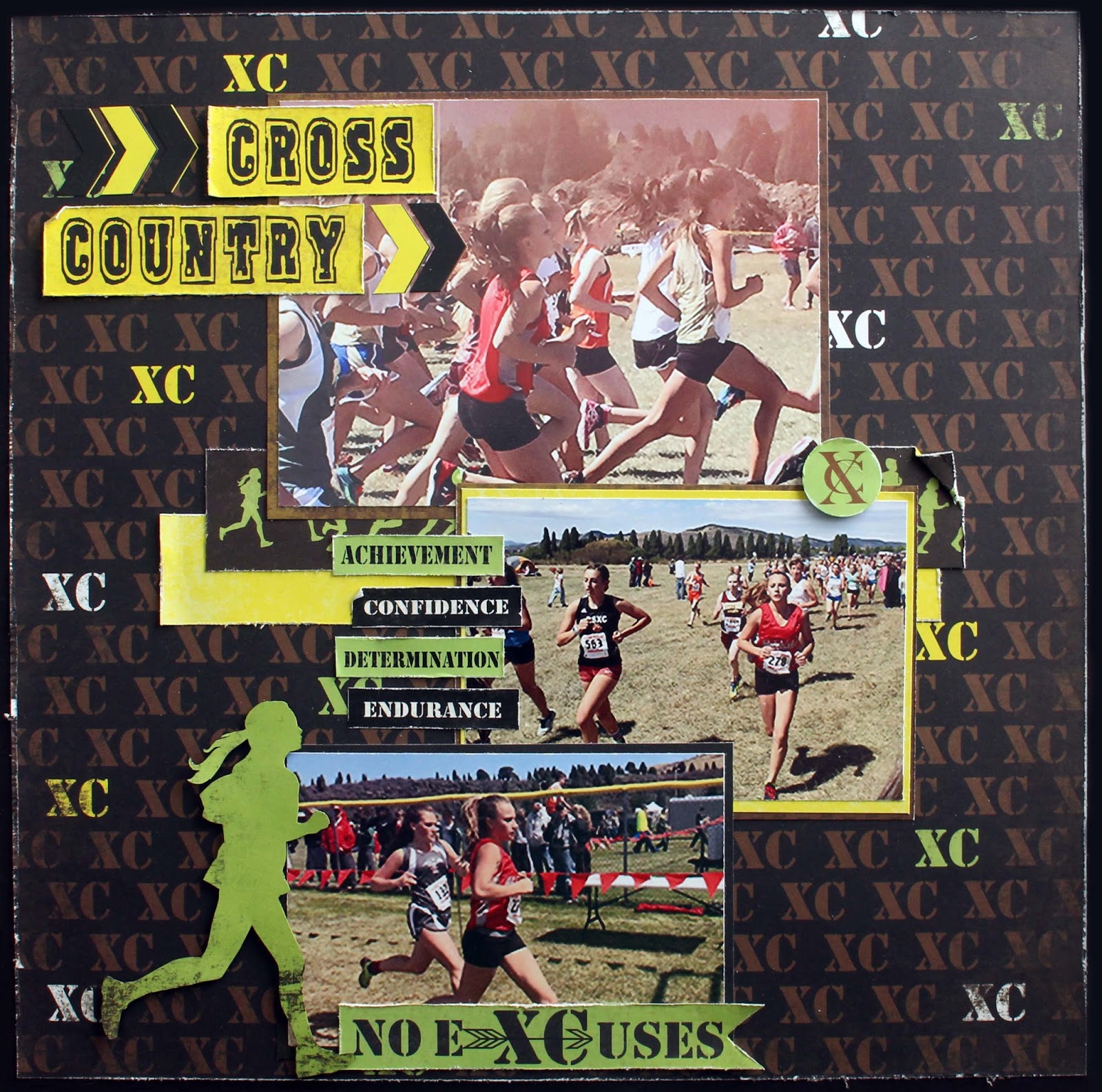 {Fanciful Creations}: Cross Country No Excuses Layout