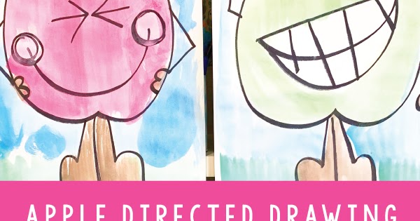 Apple Directed Drawing Art Project | From the Pond