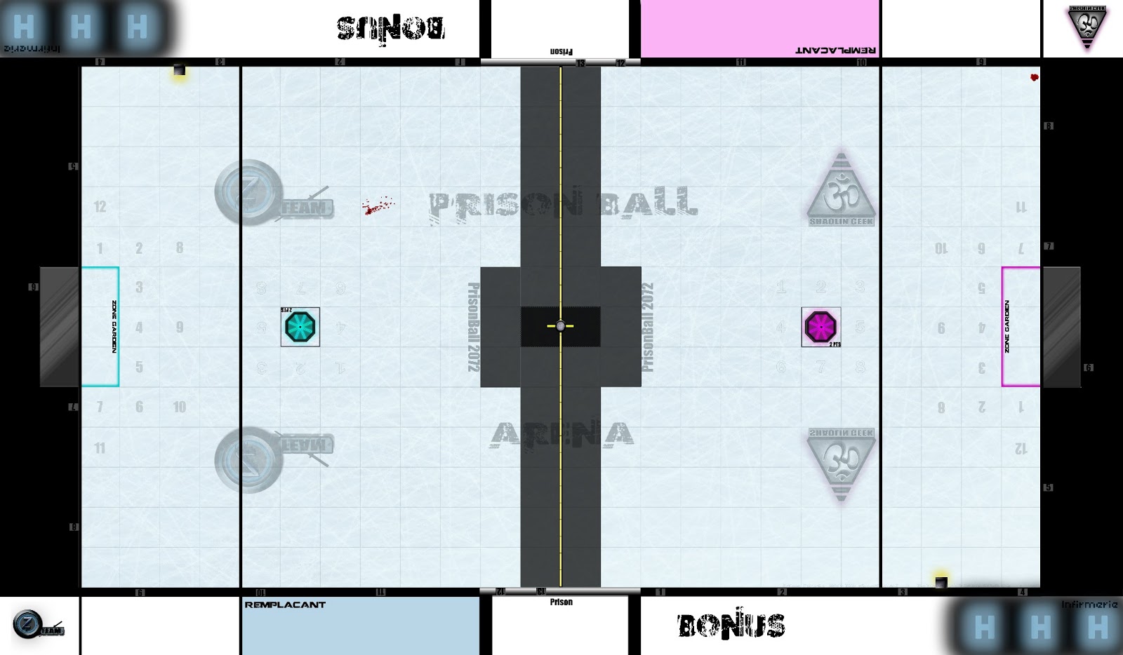 Prison ball 2072 The boardgame