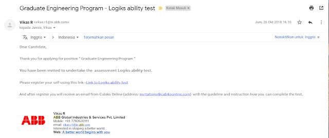 Fariz's Diary: Graduate Engineering Program ABB 2019 - Proses Seleksi