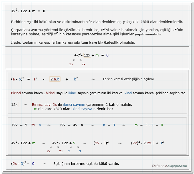 Soru-158 » MEB 2015 AÖL | Çakışık İki Kökü Olan 2. Dereceden Bir ...
