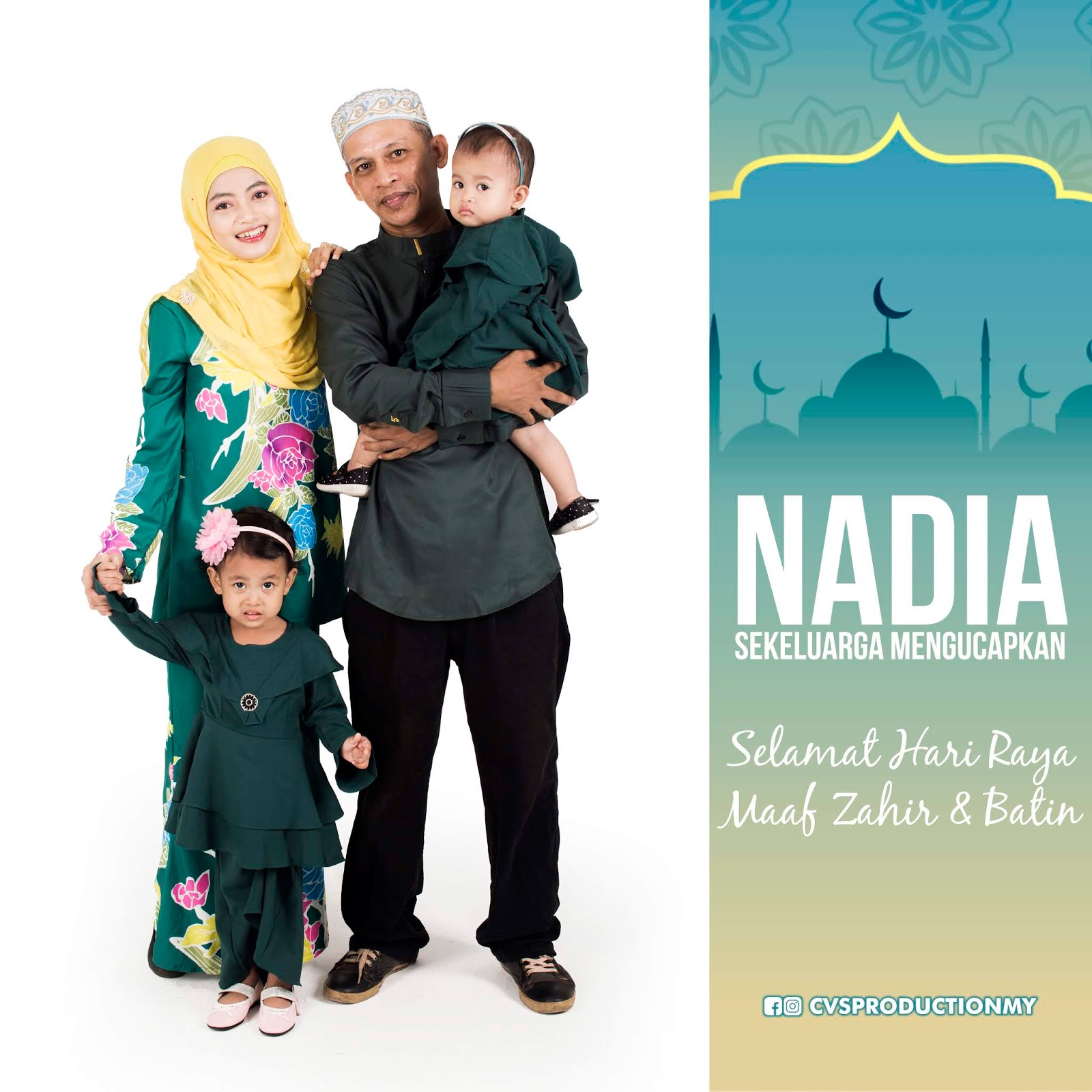 PHOTOSHOOT RAYA FAMILY DI CVS PRODUCTION CHERAS | Ceritera Si Gadis Biru