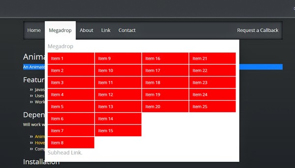 Menú desplegable CSS - Rapidito Web