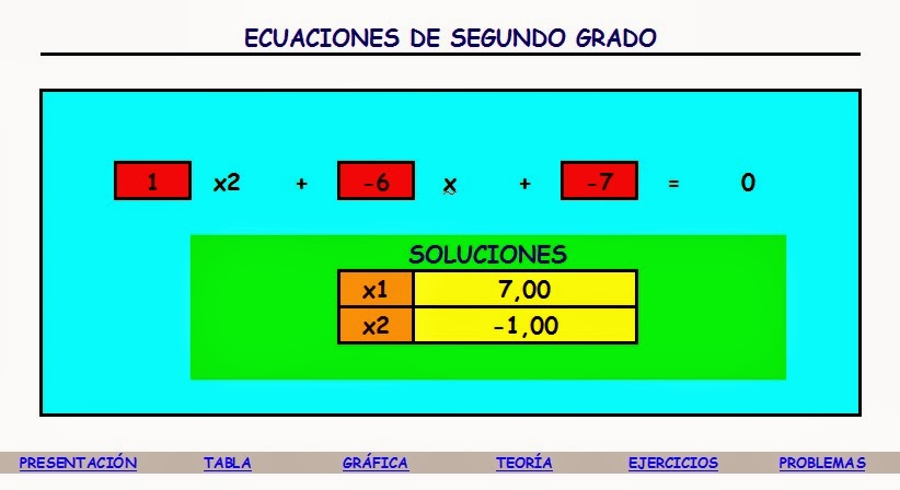 CARDEÑOSO: ECUACIONES DE SEGUNDO GRADO
