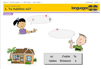 Le blog de français à Sierra Bermeja : Activité interactive: Tu habites où?