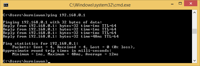 Belajar Networking: Mengatasi tidak bisa ping atau RTO (Request Timed ...