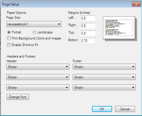 Finacle Passbook Printer Settings and Page Setup - India Post Updates