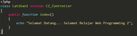 Catatan Kita : MEMBUAT PROGRAM SEDERHANA MENGGUNAKAN MVC-CODEIGNITER