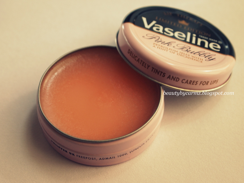 Vaseline Limited Edition Pink Bubbly Lip Therapy | BEAUTY BY CARMZ