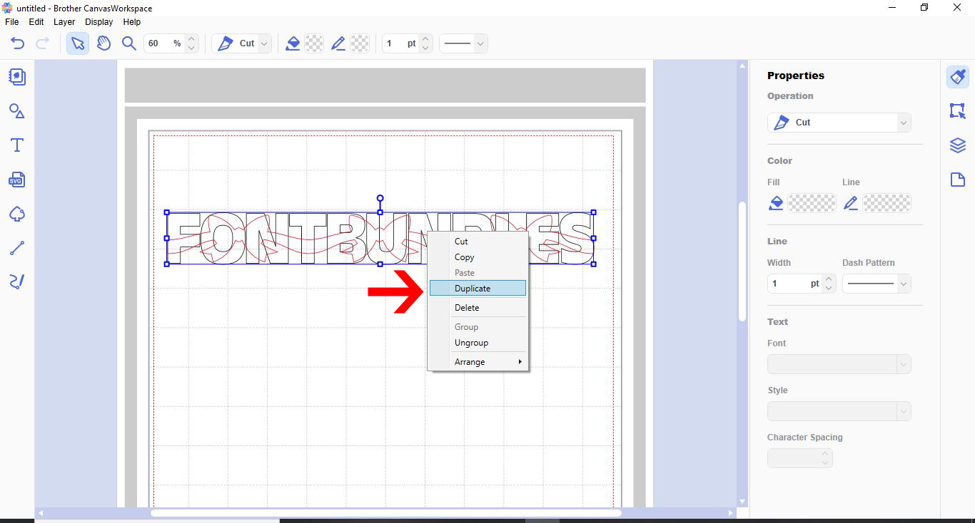 How to create a knock out effect in brother scan and cut canvas ...