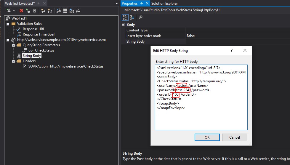 Learning Corner: Web Service Test with Visual Studio